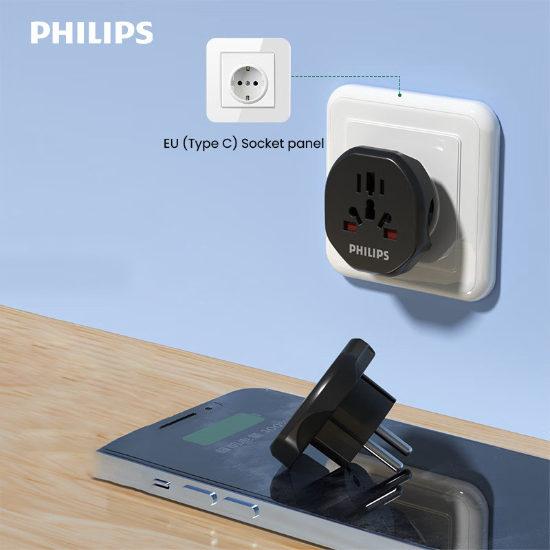 Philips Power Universal Adapter Plug Compact and Portable | Shopee ...