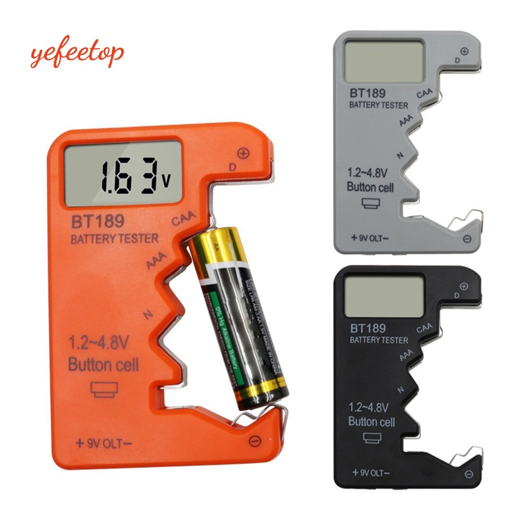 (TOP) BT189 Ultra-small Battery Tester 9V LCD Digital Display Home ...