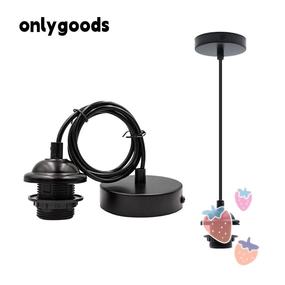 ONLY E27 Hanging Lamp Holder, with 1M Cable Plastic Shell Ceiling Lamp ...