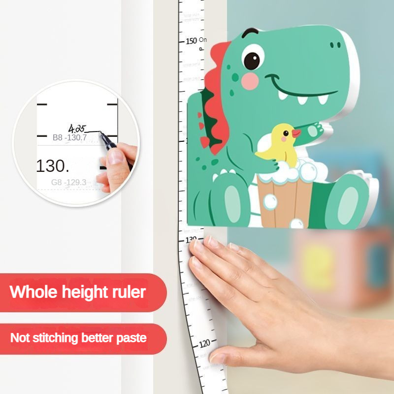 3D Cartoon Magnetic Measurement Ruler Wall sticker ,3D kids height ...