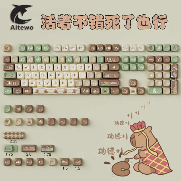 keycaps Customized Personalized Anime Round Spherical PBT Five Sides ...