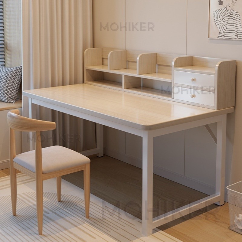 MK Study Table Computer Table Bookshelf Integrated Desk Bedroom Family ...