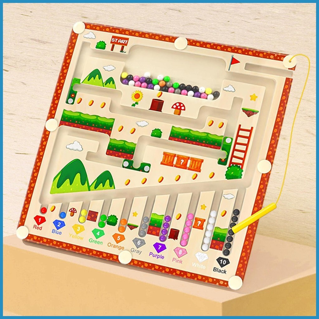 Magnetic Maze Toy Color Sorting Puzzles Travel Toys Puzzle Learning ...
