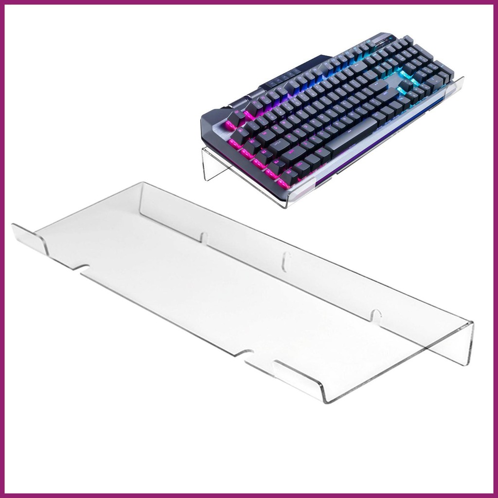 Clear Acrylic Keyboard Riser Comfortable Tilted Keyboard Holder Clear ...