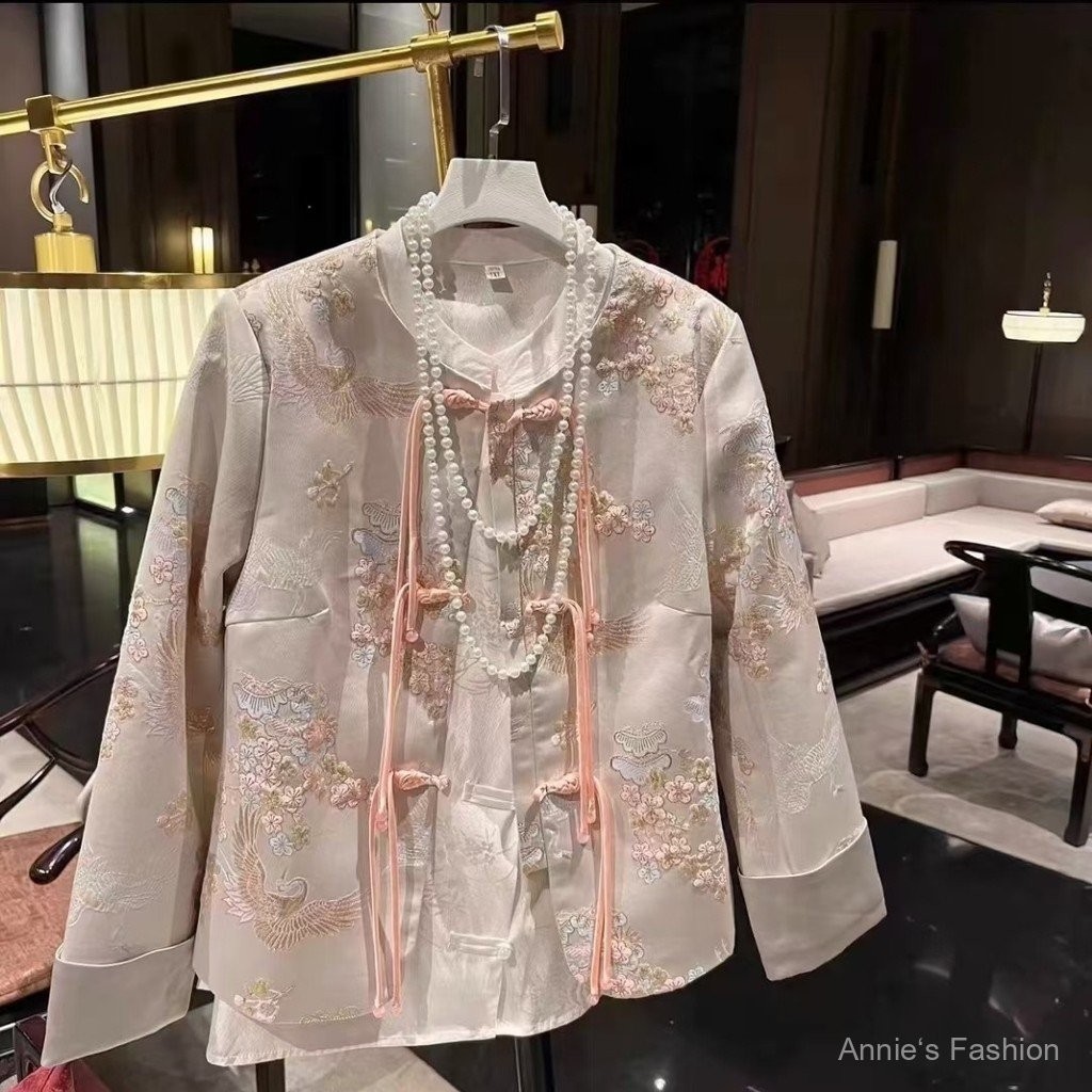 Chinese New Year Clothes qipao top Women blouse Cny 旗袍上衣 汉服上衣 Chinese ...