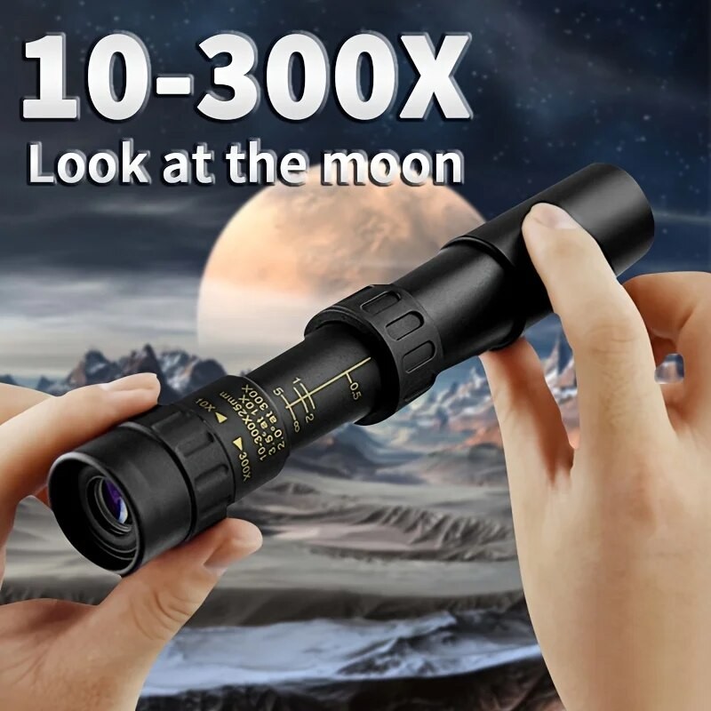 10-300x40 Zoom Telescope HD Portable Strong Binoculars Long Range ...