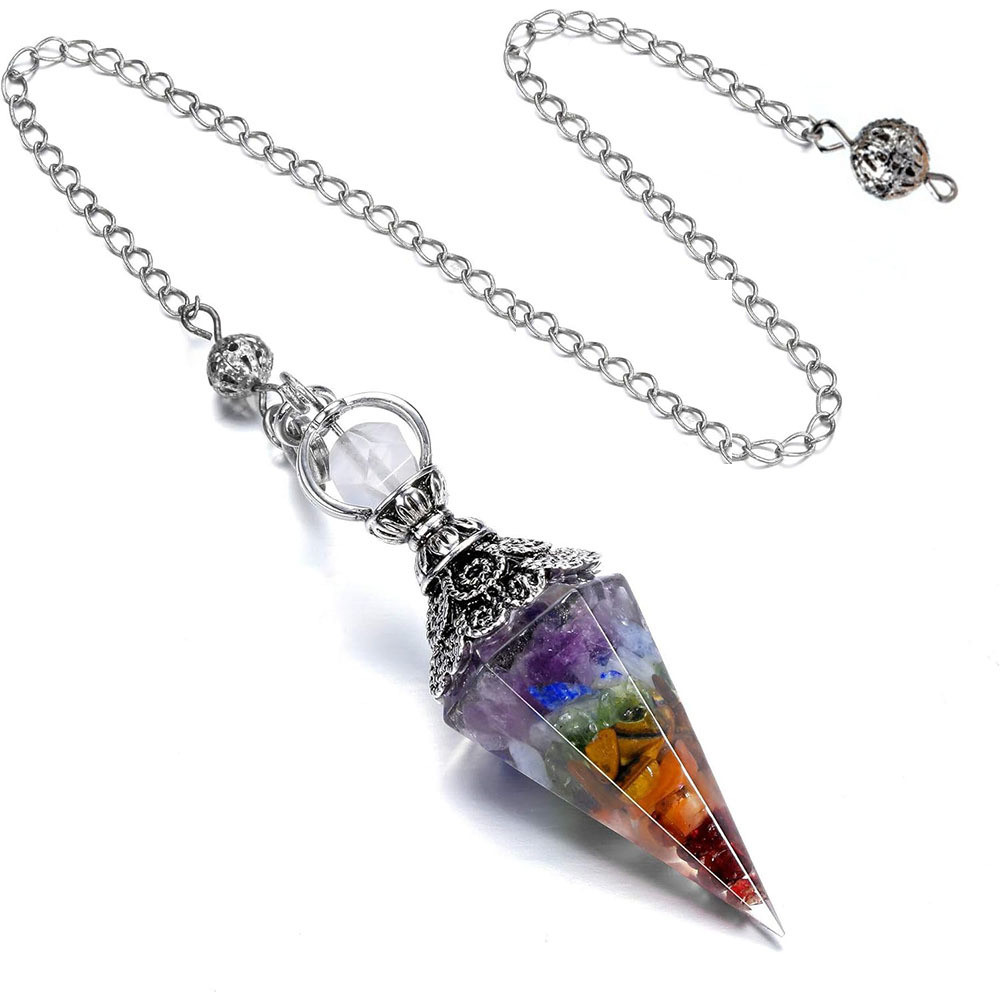 1397 People Praise Natural 7 Color Crystal Embellishment Pendulum ...