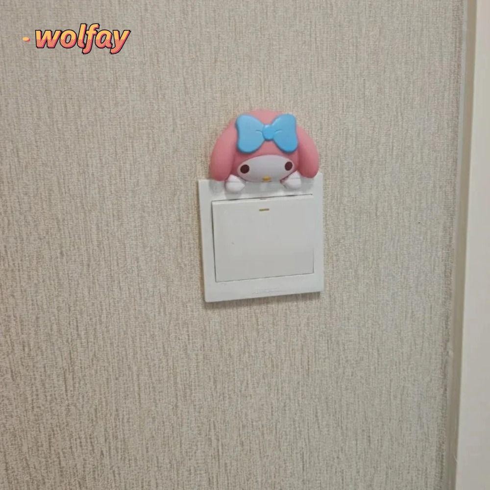 WOLFAY Switch Sticker, Sanrio Hello Kitty Light Switch Stickers, Cute ...