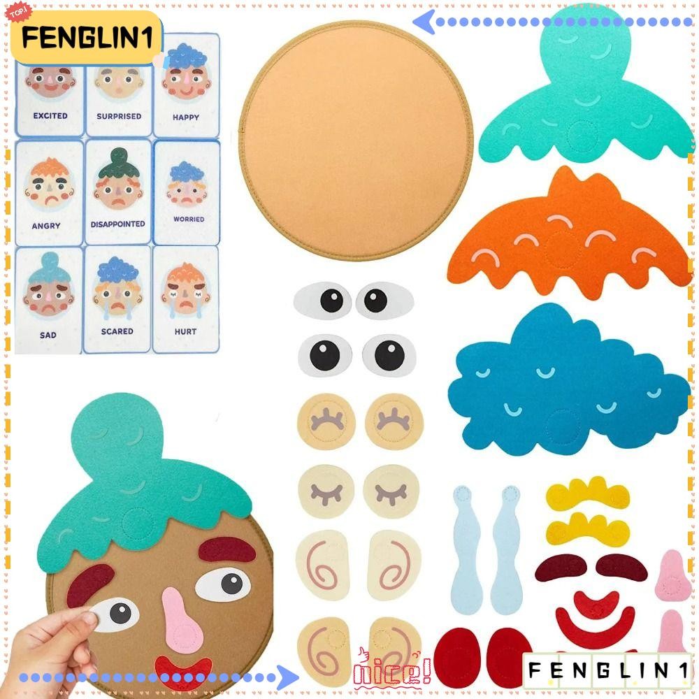 FENGLIN Montessori Facial Expression Game, Social Emotional Learning ...