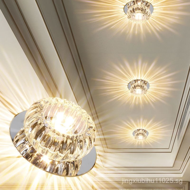 Crystal Aisle Light Corridor Light Simple Entry Door Hall Lamp Creative ...