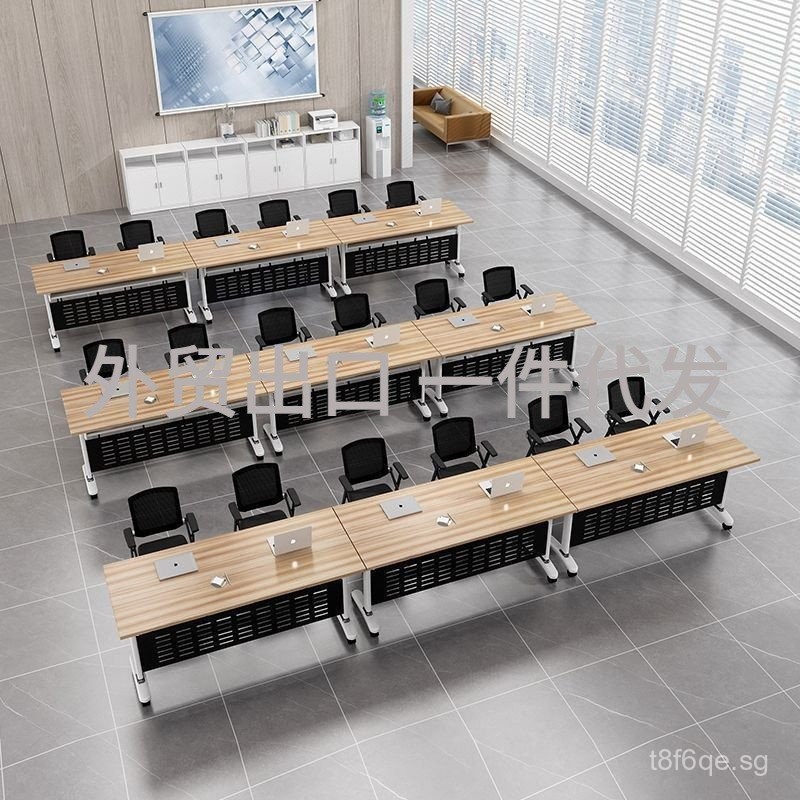 Folding Conference Table Movable Movable Splicing Long Table Double ...