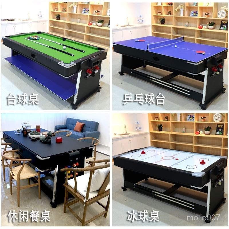 Four-in-One Pool Table Household Multi-Functional Adult Billiard Table ...