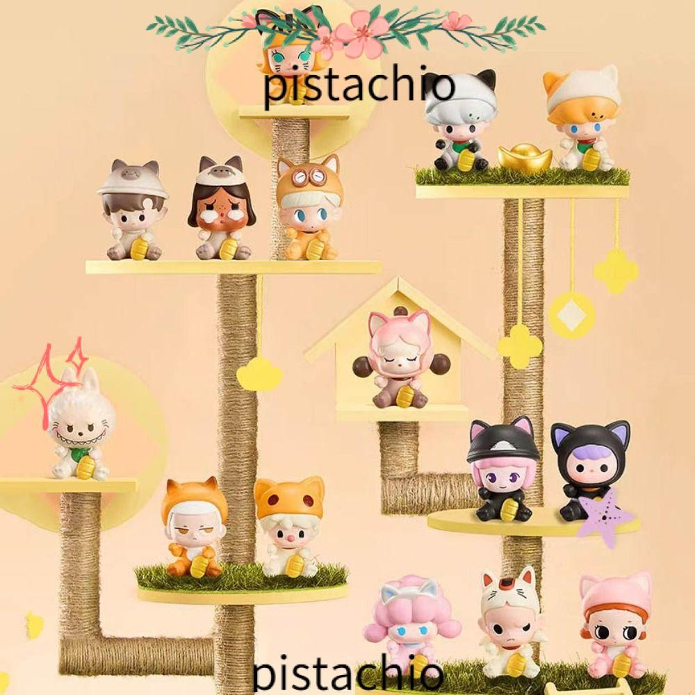 PISTA Box, MOLLY Labubu CRYBABY POPMART Pop Bean Anime Cartoon Figure ...