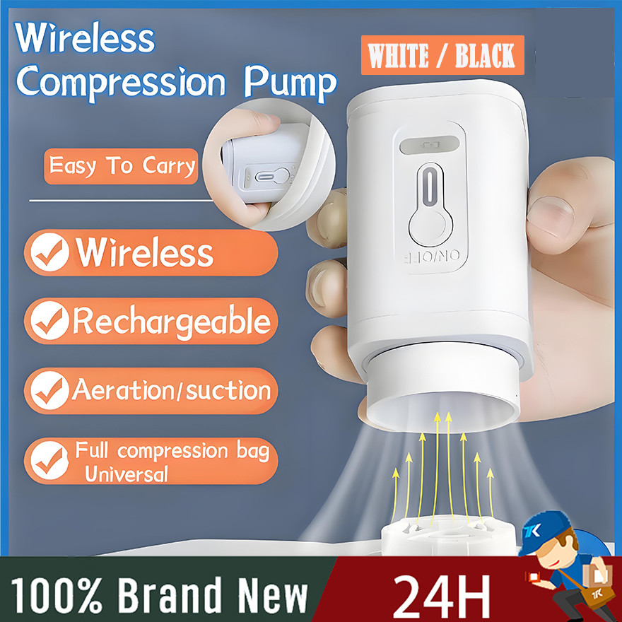 Mini Pump Wireless Vacuum Pump Rechargeable Wireless Air Pump Suitable ...