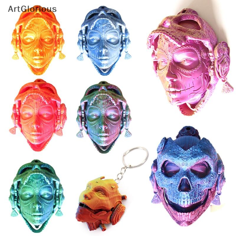 AG 3D Printed Skull Head Mechanical Mask Model Statue, Wall-mounted ...