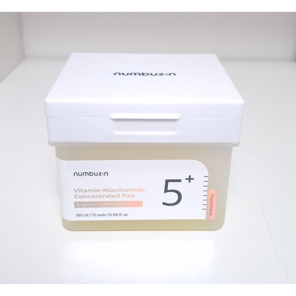 numbuzin No.5+ Vitamin-Niacinamide Concentrated Pad 180ml (70Pads) | Shopee Singapore