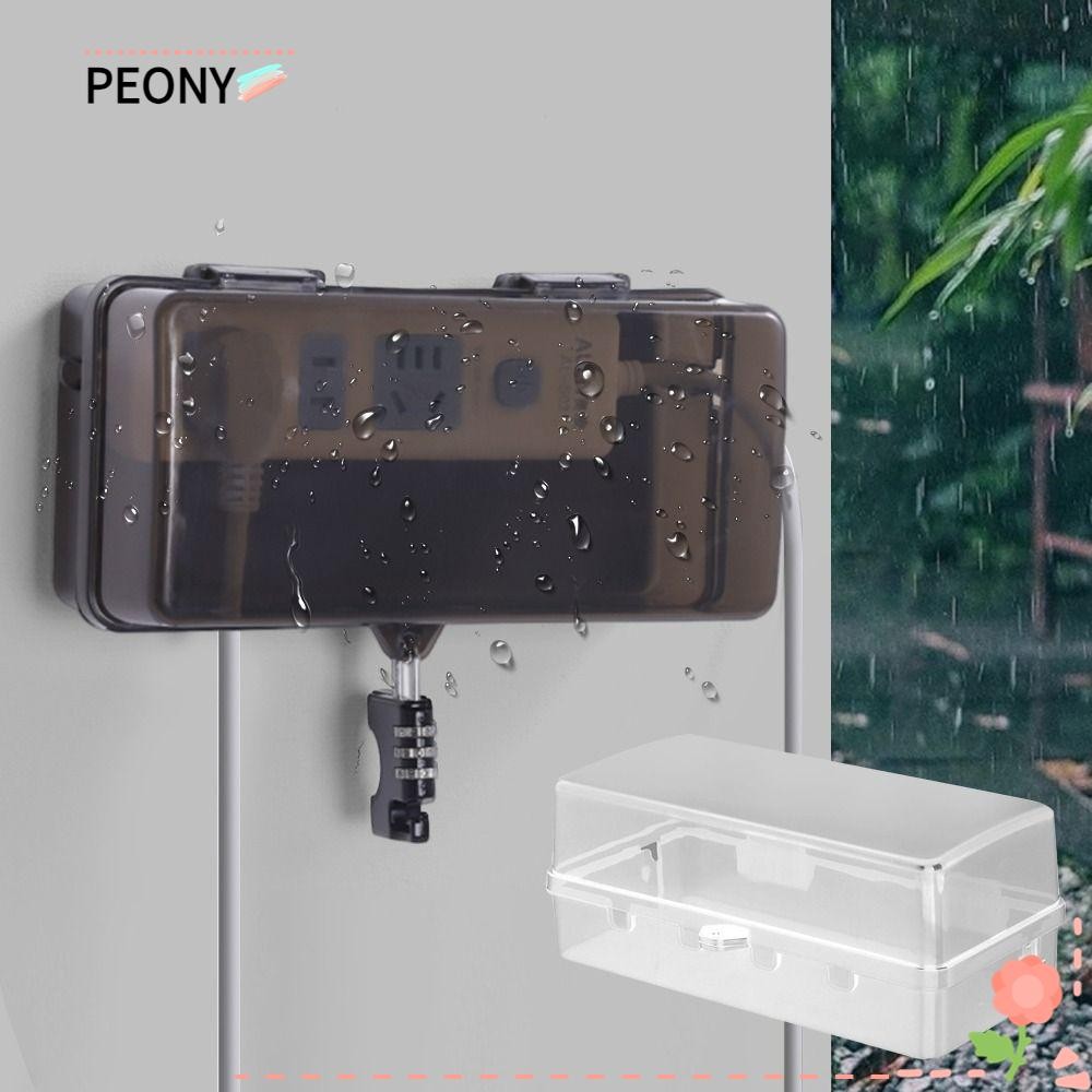 PEONIES Plug Box, Plastic Waterproof Extension Lead Cover, Durable ...