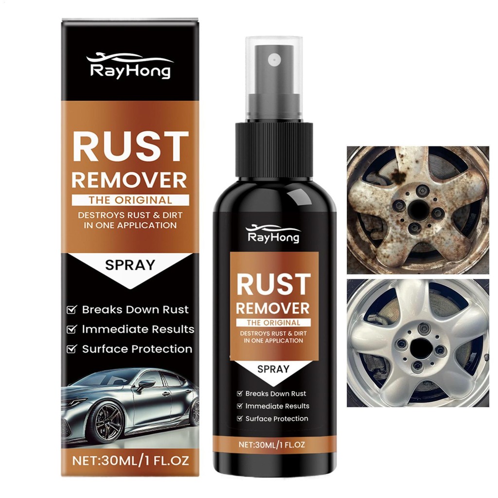 30ml Rust Remover Auto Rust Converter 30ml Car Metal Stain Cleaner Long ...