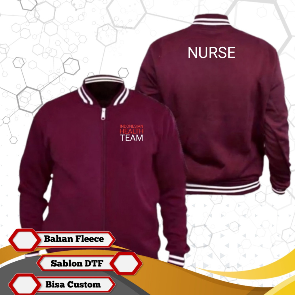 Indonesian Health Team Nurse Jacket Custom Varsity Jacket | Shopee ...