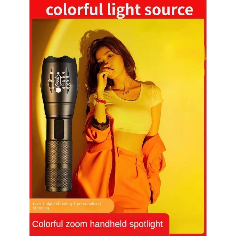 LED photography torch rgb fill light handheld creative spotlight ...