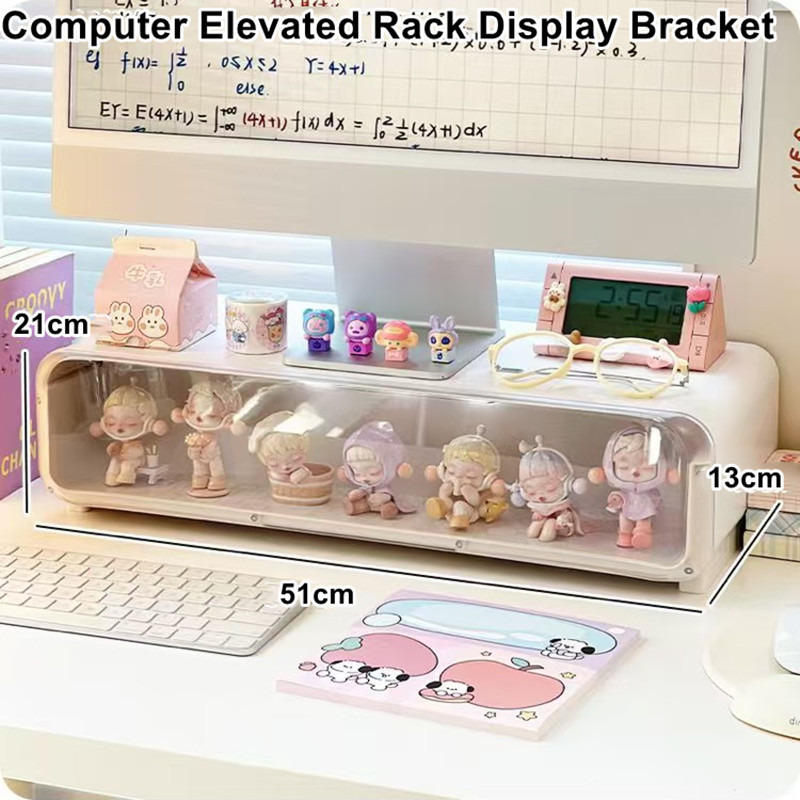 Toy Display Office Monitor Computer Elevated Rack Desktop Organize ...