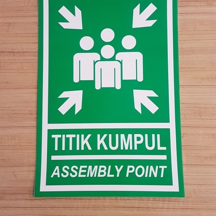 Sign STICKER POINT COLLECTION ASSEMBLY POINT STICKER LABEL K3 RAMBU ...