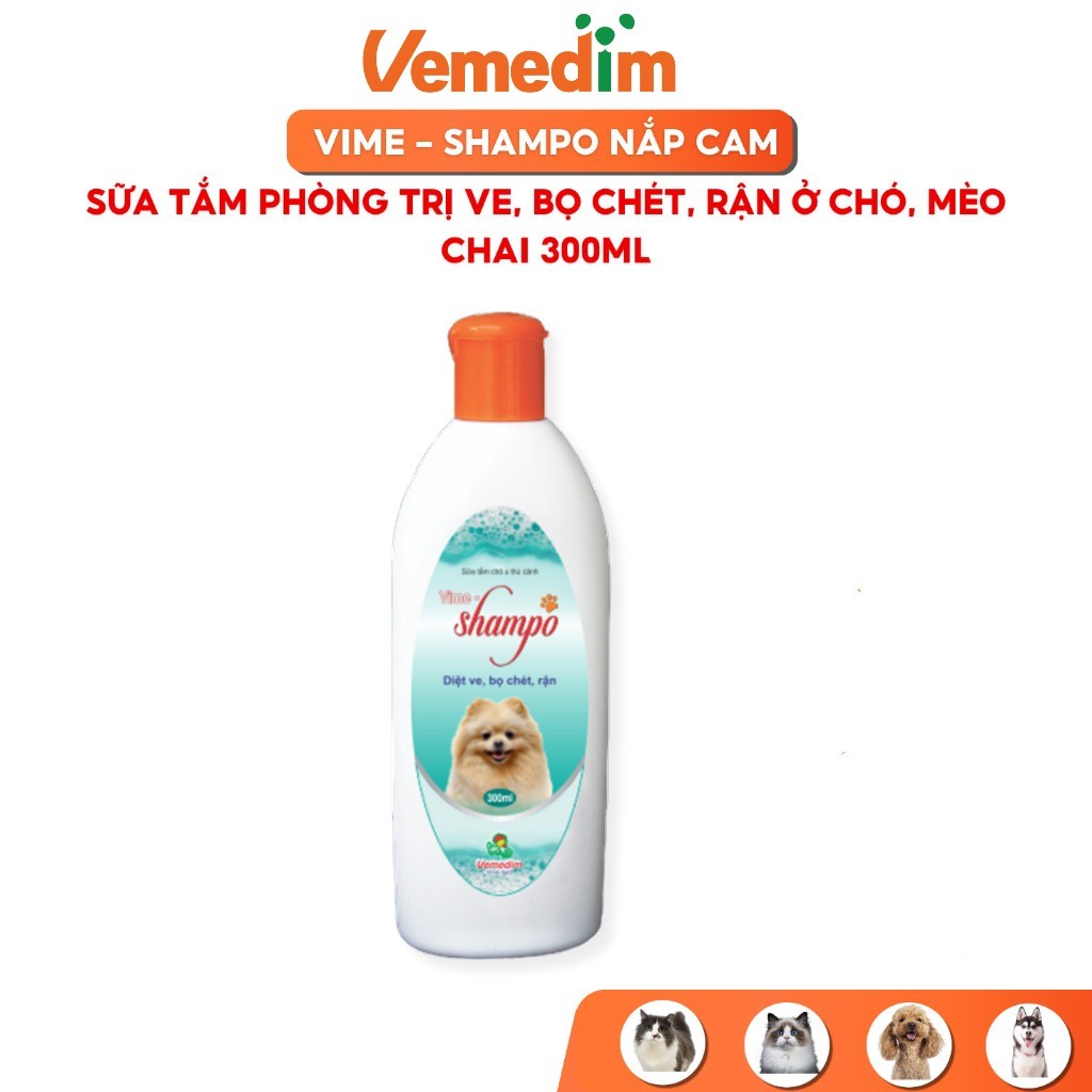 Vemedim Vime-shampoo dog and cat shower gel kills ticks, lice, and ...