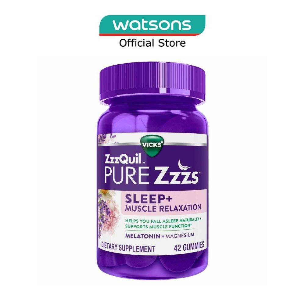 ZZZQUIL Pure Zzz's Sleep + Muscle Relaxation With Melatonin & Magnesium ...
