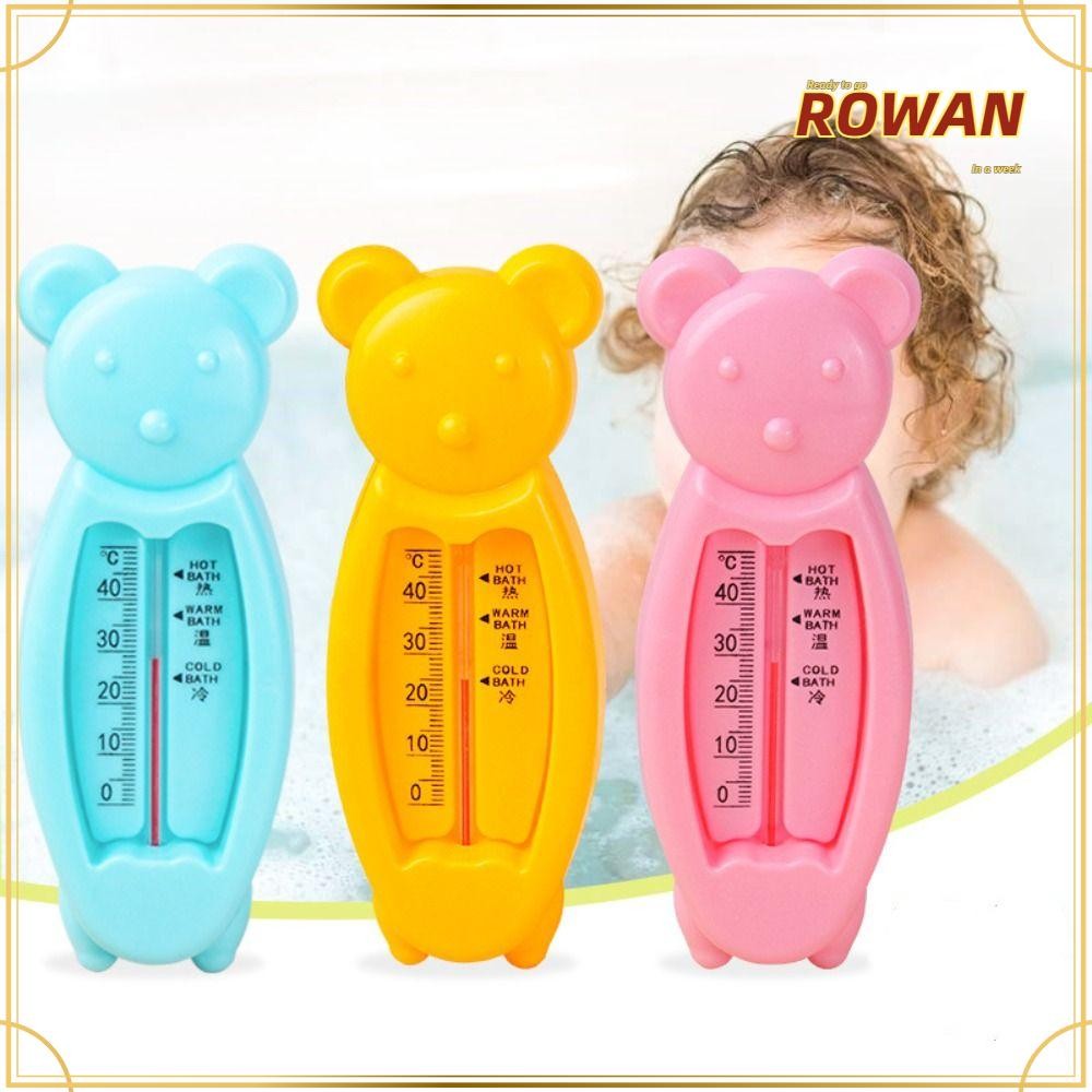 ROWANS Bath Thermometer Toy, Plastic Cartoon Water Thermometers, Bear ...