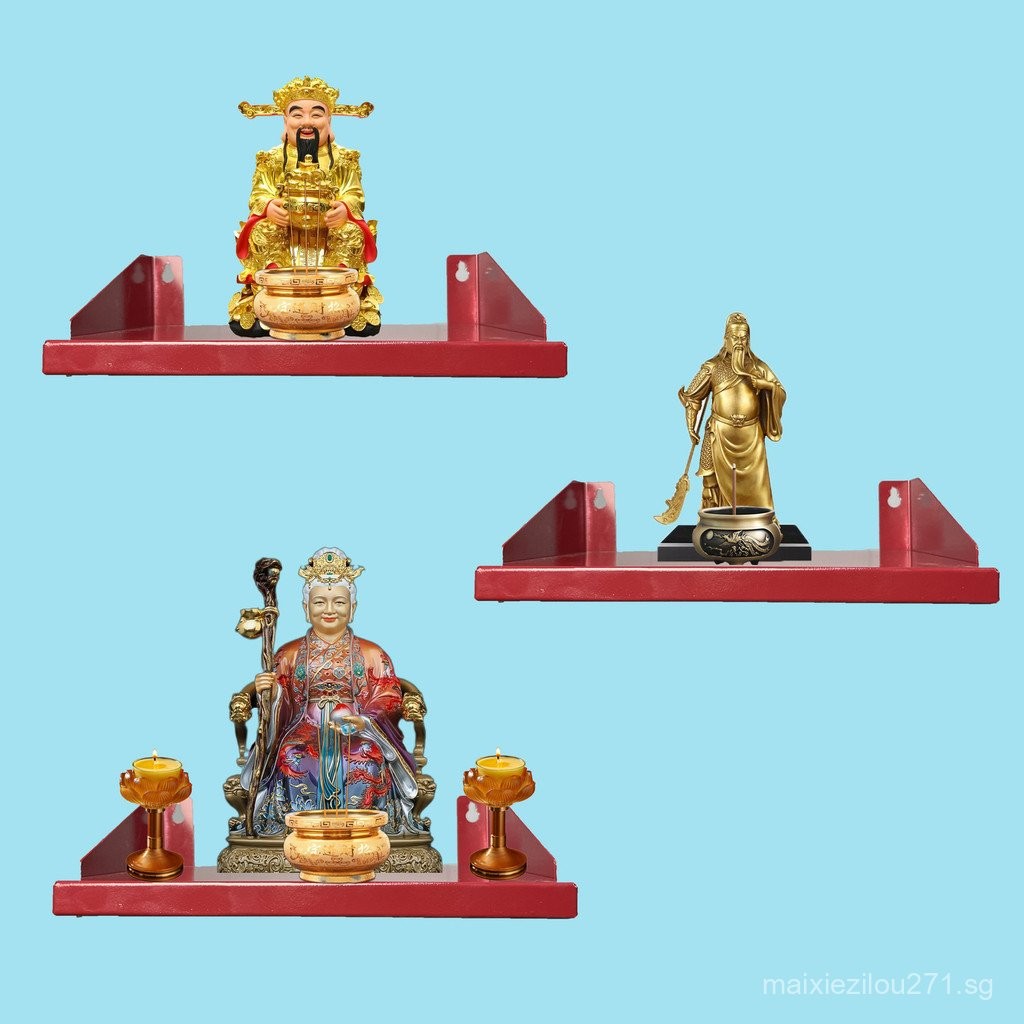 Wall-Mounted Buddha Shrine Altar God Shrine Buddha Table Offering ...