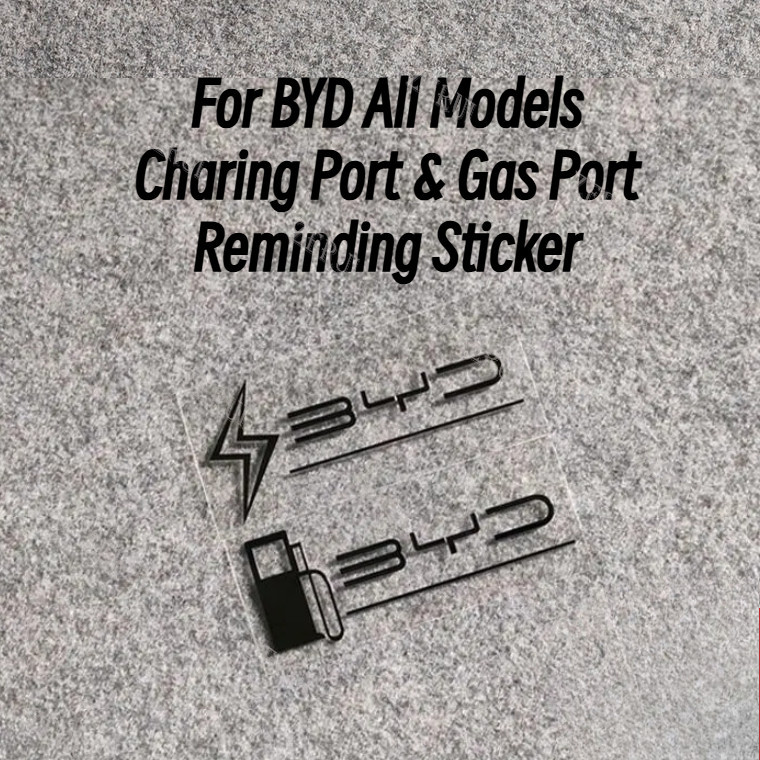 ZR For BYD Auto Charging & Gas Port Label Sticker For BYD [M6] [Sealion ...