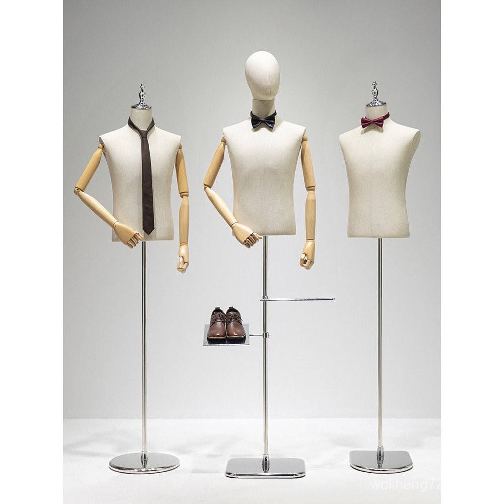 High-end Male Mannequin Half-body Clothing Store Window Props Suit ...