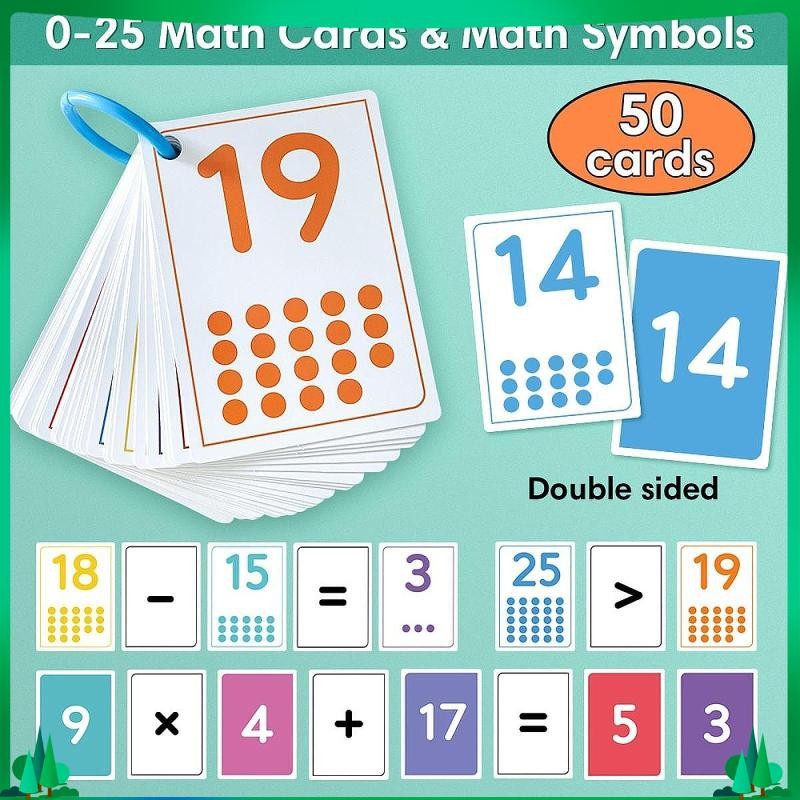 [Isuwaxa] Number Flash Cards Flashcards Number Recognition Symbols 0-25 ...
