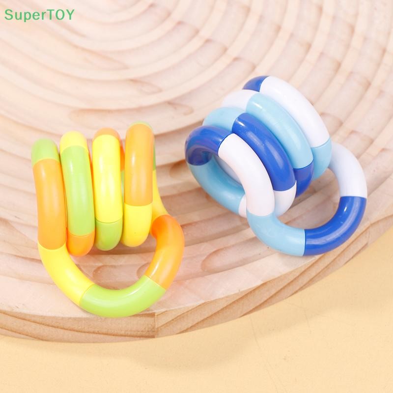 SUPERTOY 1Pcs Tangle Rope Twist Fidget Toy Rrain Circle Sensory Autism ...