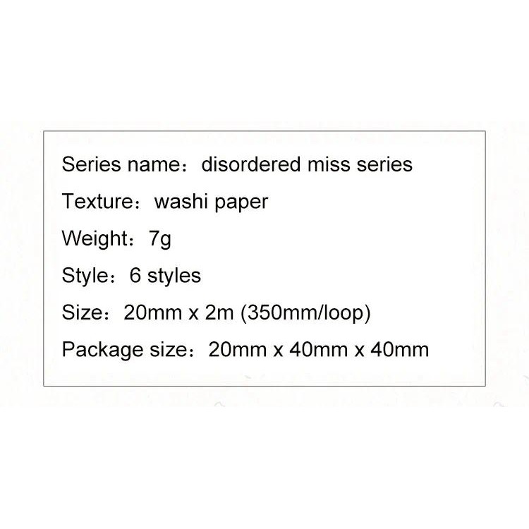 JIANWU 20mm*200cm Disordered Miss Series Vintage English Text Material ...