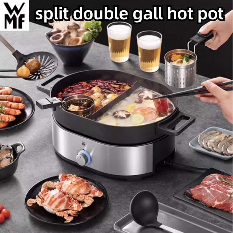 Wmf Stainless Steel Electric Hot Pot 4L Dual Steamboat Pot steamer ...