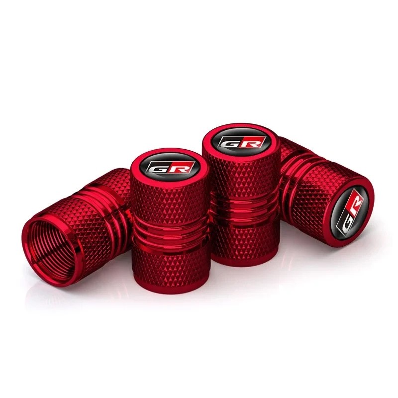 4Pcs Car GR Sport Wheel Tire Stem Air Valve Caps For Toyota Gazoo ...