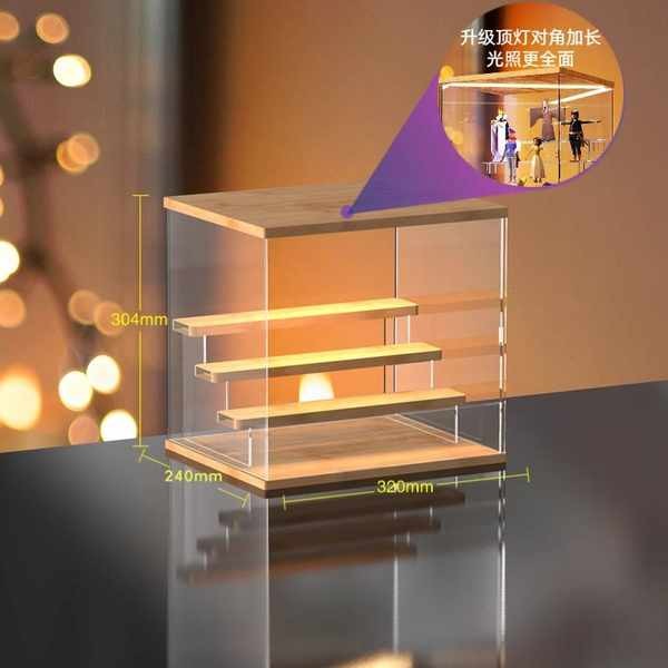 display stand acrylic display box Bubble Mart display box, transparent ...