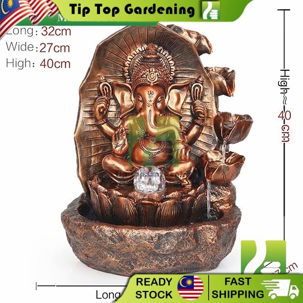 LX1602 GANESHA MEDIUM SIZE WATER FOUNTAIN FEATURE HOUSEHOLD DECORATION ...
