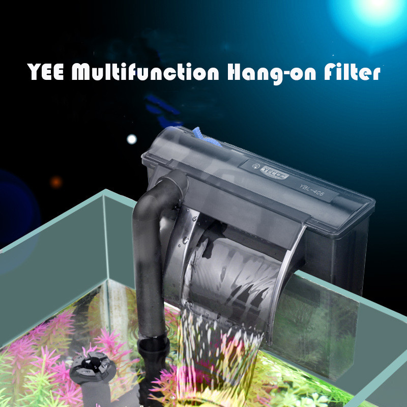 Yee Mini Hang-On Filter Aquarium Filter Tank External Aquarium Fish ...