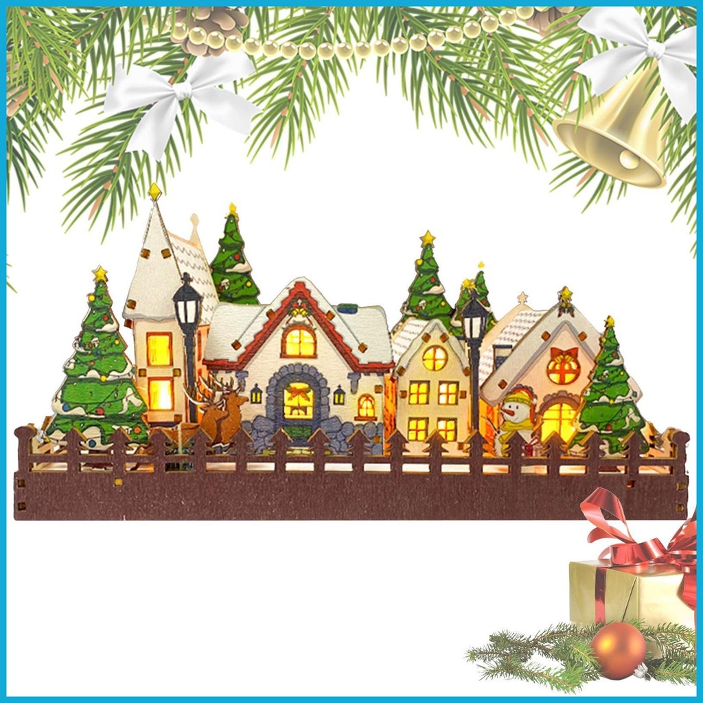 Christmas Village Lighted Christmas Villages LED Christmas Houses ...