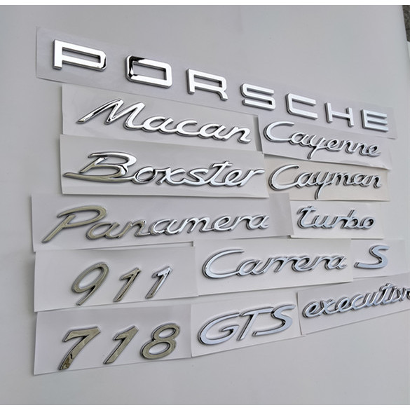 New Style Porsche 718 cayman Car Logo Boxster Rear Tail cayman English ...