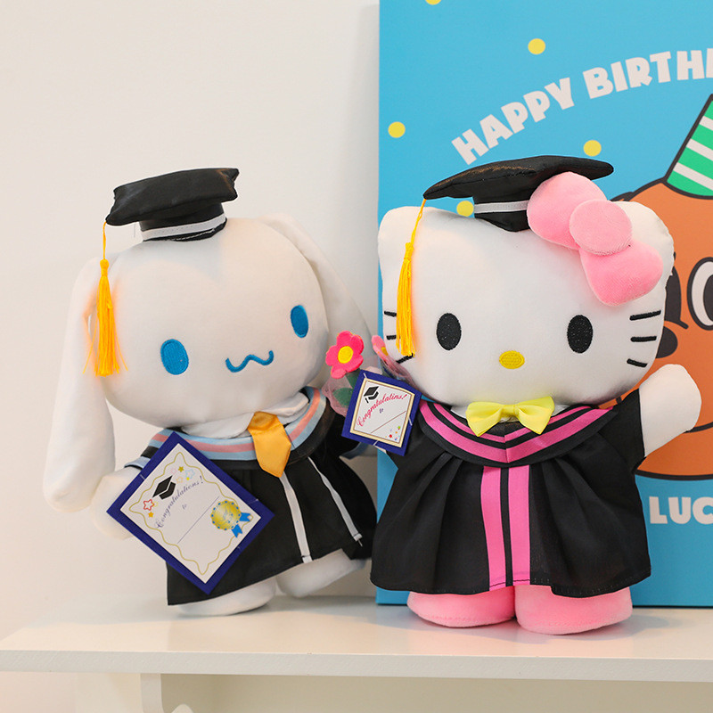 25 cm Sanrio Anime Graduation Season Hello Kitty Kuromi My melody ...