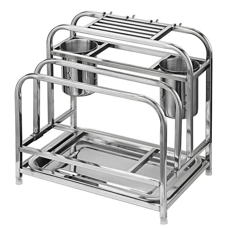 sg304Stainless Steel Knife Holder Chopping Board Rack Integrated ...