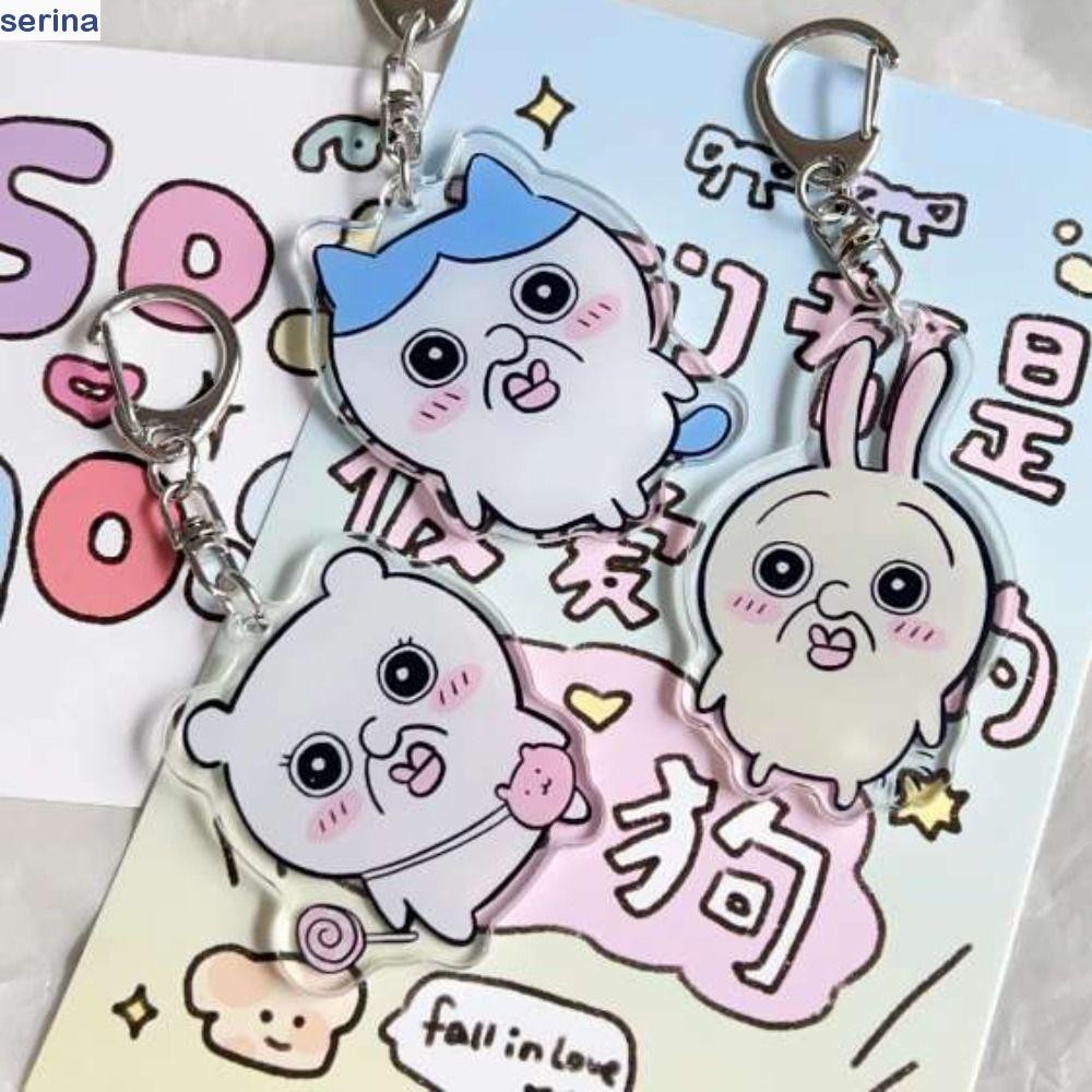 SERINA Anime Chiikawa Keychain, Momonga Rakko Chiikawa Pendant, Cute ...