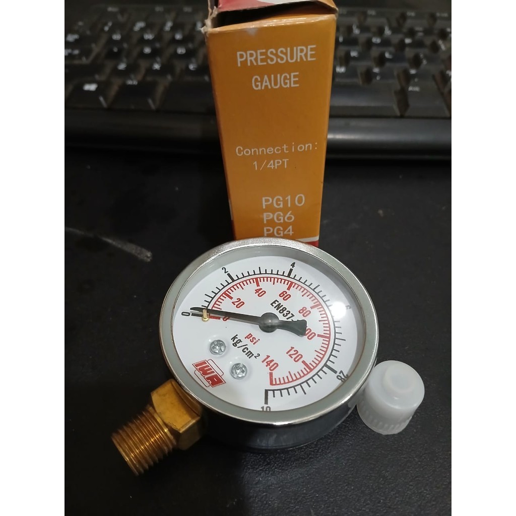 Manometer 10 bar tekiro 0 - 1400 psi 2-1/4" conn 1/4" pressure gauge ...