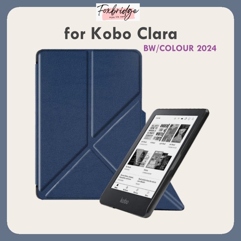 Kobo Case with Foldable Leather Cover 2024 KOBO Clara BW/ Colour Smart ...