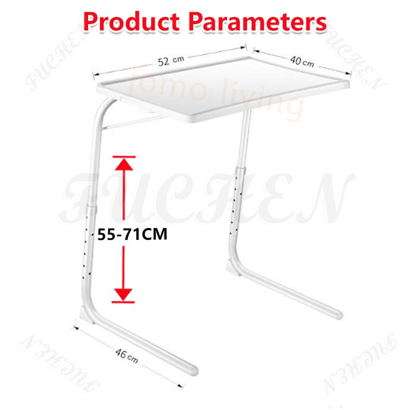 Height Adjustable HDPE Beside Table Folding Computer Desk Lifting Multi ...