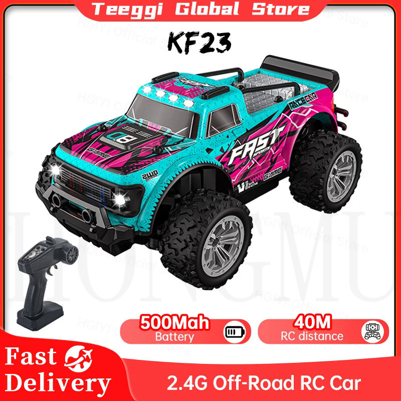 KF23 KF24 2.4G Model Off-Road RC Car With LED Light 2WD Off-road Remote ...