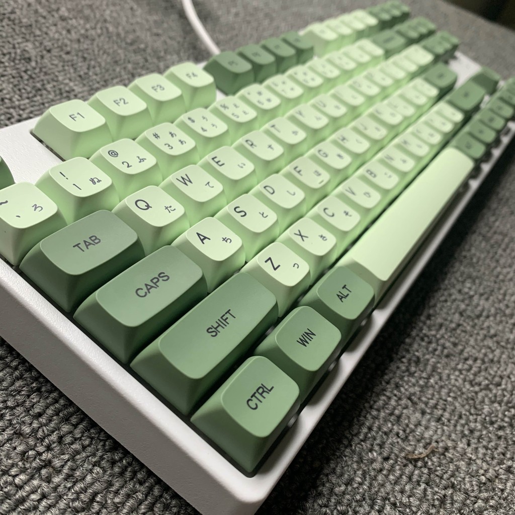 123 keys Matcha XDA Profile PBT Keycaps Arabic Korean Japanese Russian ...